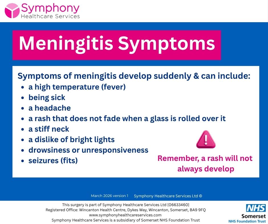 Meningitis - know the symptoms - Bruton Surgery
